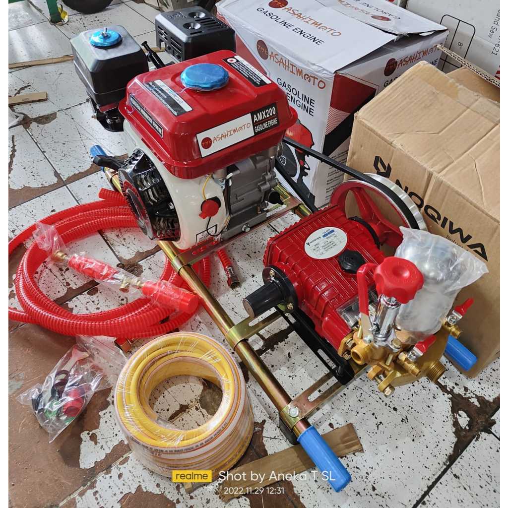 Jual Mesin Cuci Motor Power Sprayer PS22 Noqiwa Engine GX200 Magnum 7 ...