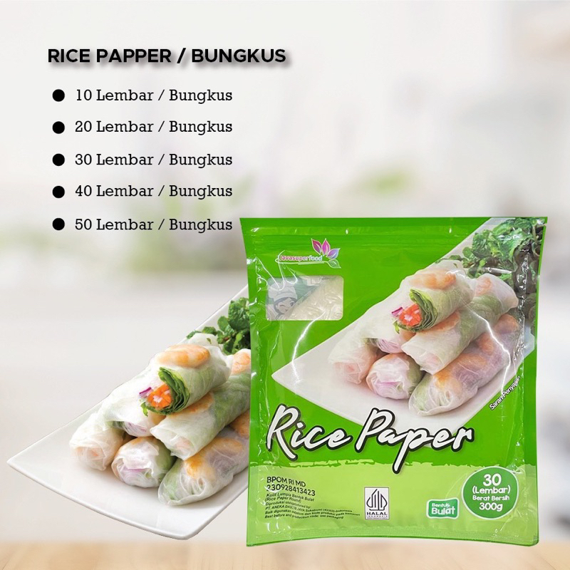 Jual Rice Paper 300g / Banh Trang High Quality Rice Paper 22cm / Kulit ...