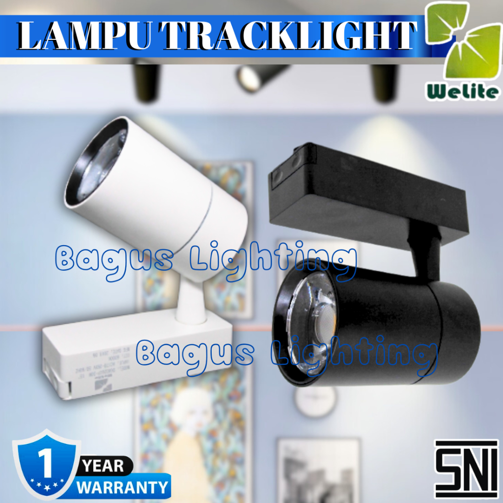 Jual Lampu Rel Track Light 30W LED We Lite Tracklight Spotlight Garansi ...