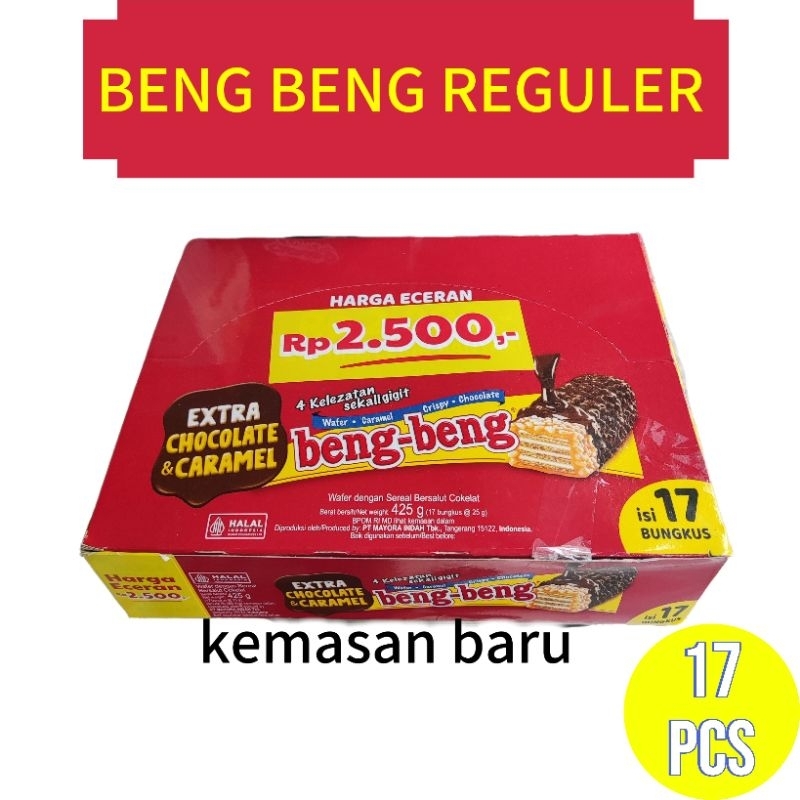 Jual Beng Beng chocolate reguler 1 box (17pcsx25gram) | Shopee Indonesia