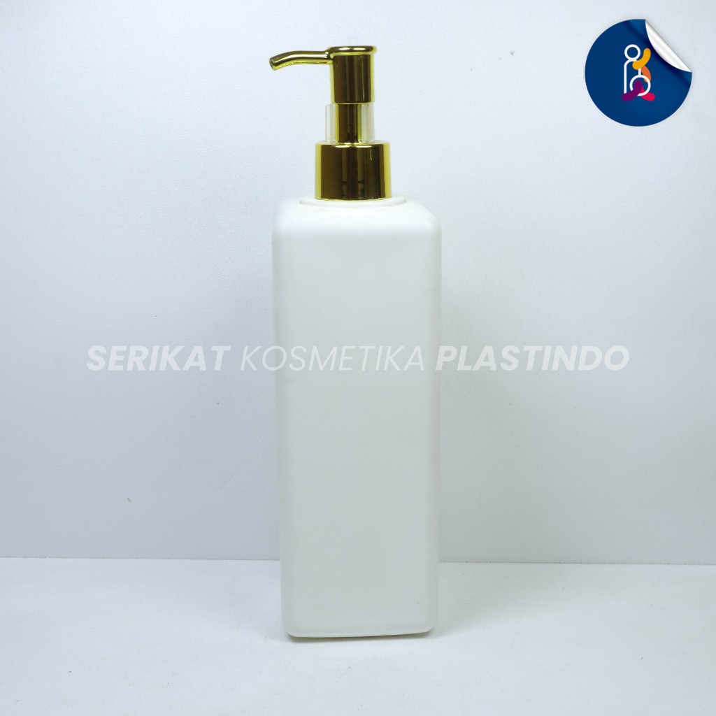 Jual BOTOL PUTIH HDPE KOTAK 500 ML TUTUP PUMP CLIP OIL GOLD PUMP CLIP OIL SILVER N 24 | Shopee ...