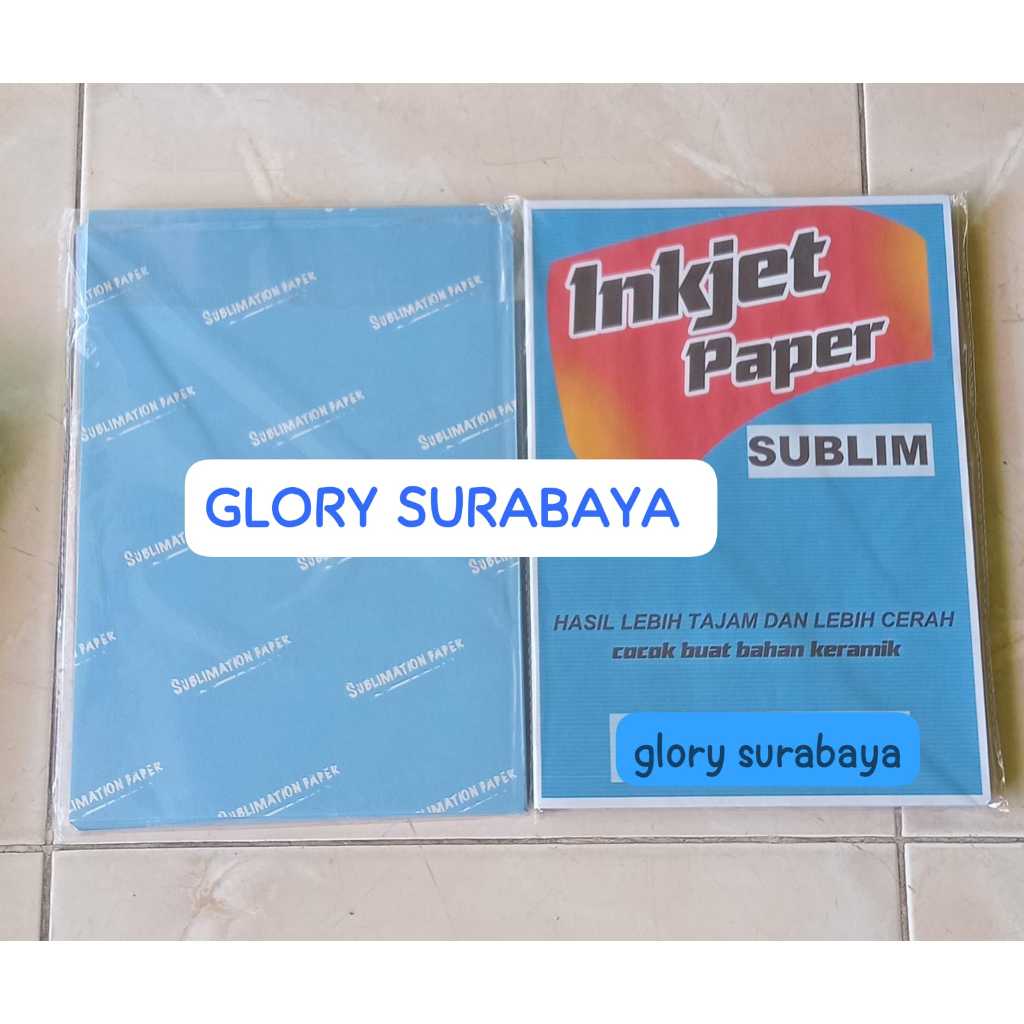 Jual INKJET PAPER SUBLIME / KERTAS TRANSFER SUBLIM / SUBLIMATION PAPER ...