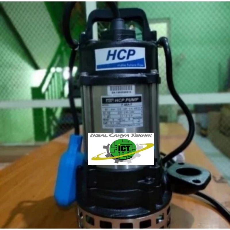 Jual Pompa Celup air kotor 400watt HCP F-05A F 0.5 HP 220V 1PH ( Automatic ) | Shopee Indonesia