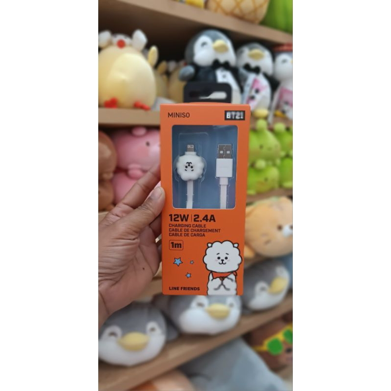 Jual Miniso-Charging Cable Iphone BT21 12W (2.4A) 1M | Shopee Indonesia