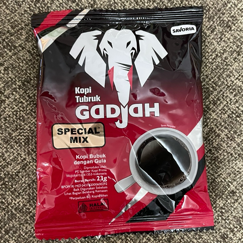 Jual Kopi gadjah/gajah special mix 1 renceng isi 10 sachet X 23 gr ...
