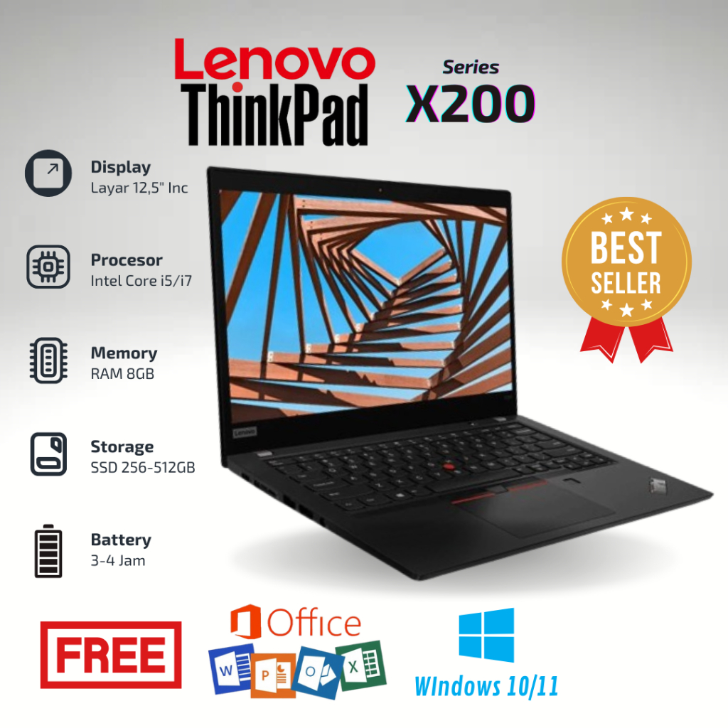 Jual Laptop Lenovo Thinkpad Core i5 RAM 16GB SSD 256GB X260 X270 X280 ...