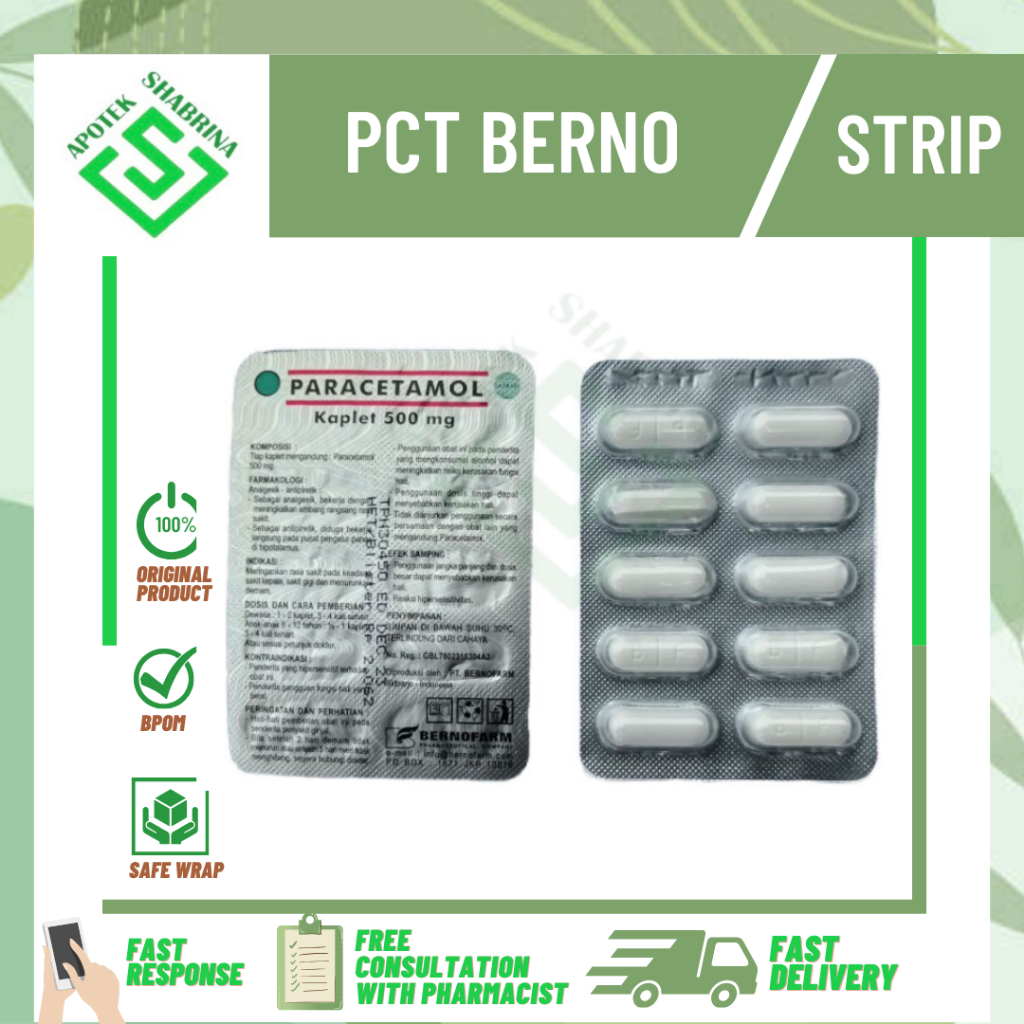 Jual PARACETAMOL BERNO/ DEMAM, SAKIT KEPALA, NYERI GIGI / 1 STRIP ISI ... Jual PARACETAMOL BERNO/ DEMAM, SAKIT KEPALA, NYERI GIGI / 1 STRIP ISI ...