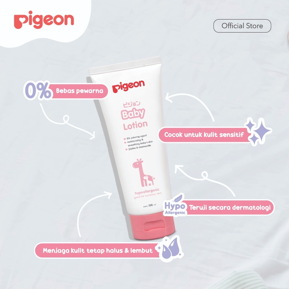 Jual Pigeon Baby Lotion Hypoallergenic 100ml / Pelembab dan Pelembut ...