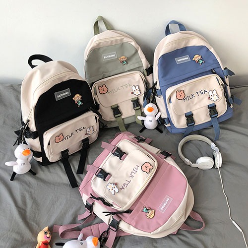 Jual Tas Multifungsi Ransel Wanita Murah Tas Sekolah Korean Style Backpack Korean Fashion ...