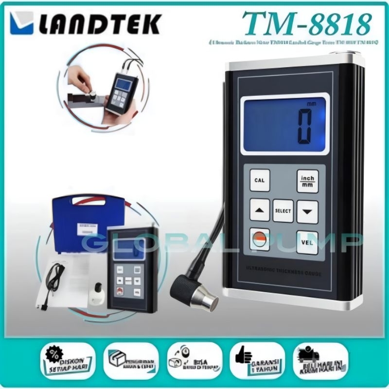 Jual Ultrasonic Thickness Meter TM8818 Landtek Gauge Tester TM-8818 TM ...