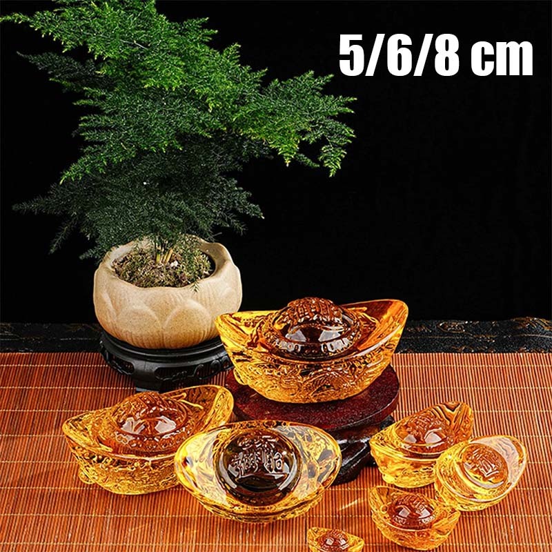 Jual 5cm/6cm/8cm Dekorasi Yuan Bao Yuan Bao Fengshui Yen Bao Ornamen ...