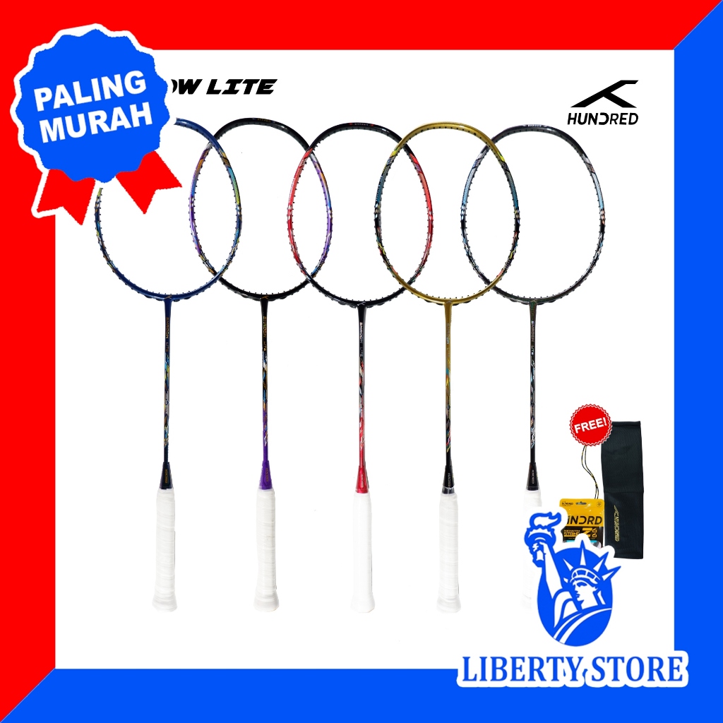 Jual Raket Badminton HUNDRED SHADOW LITE IMPORT 100% Original | Shopee ...