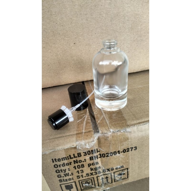 Jual BOTOL LELABO 30ML SEMI PRESS HITAM ISI 108 PCS | Shopee Indonesia