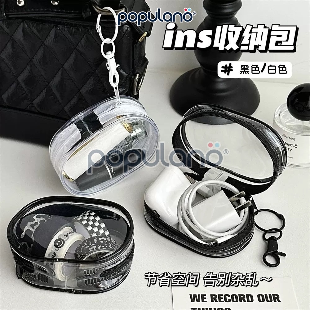 Jual Dompet Tempat Kabel Charger Pouch Serbaguna Pouch Mini Transparan ...