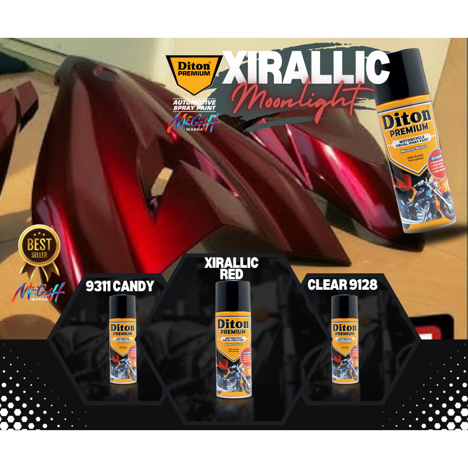 Jual XIRALLIC PREMIUM COLORS BY DITON PREMIUM Pilok Pilox Cat Semprot ...