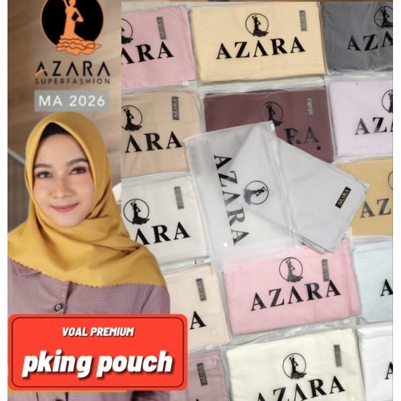 Jual PAKET USAHA ISI 10 PCS HIJAB AZARA VOAL PREMIUM PLOS LC PKING ...