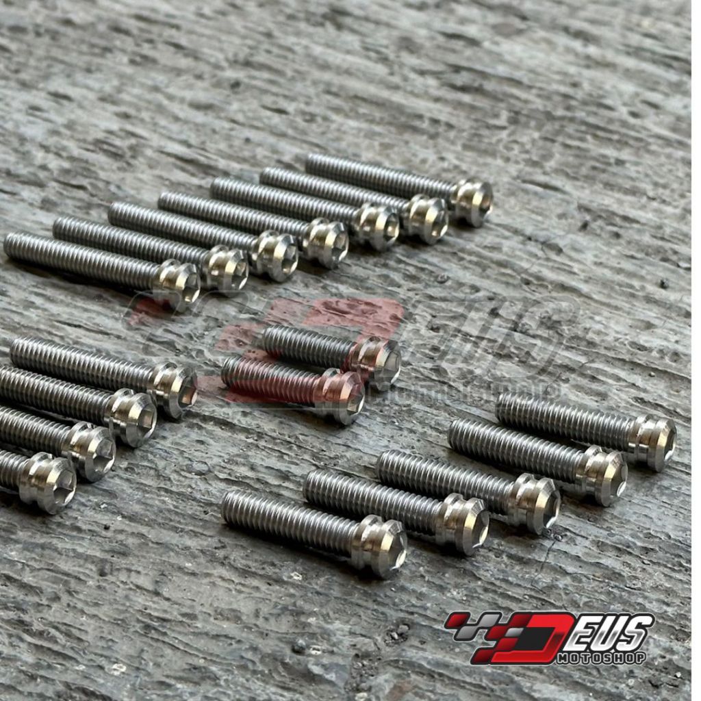 Jual Baut L Stainless Steel Set Bak Mesin RX King / Baud Stenlis Blok Mesin Cover Engine Magnet ...