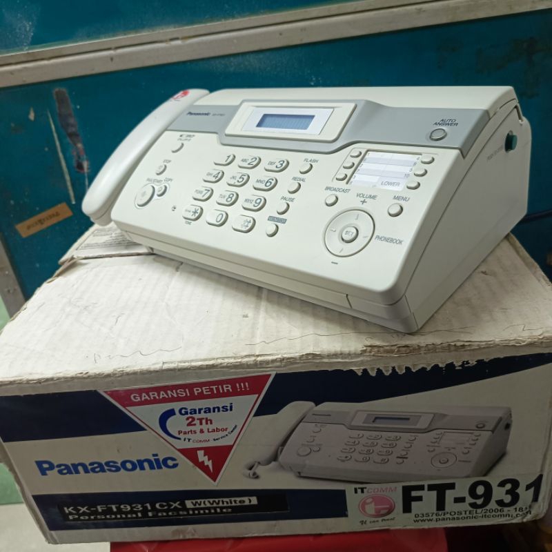 Jual FAXIMILE/MESIN FAX PANASONIC KX-931/REAL PICTURE/READY/NEW BERGARANSI | Shopee Indonesia