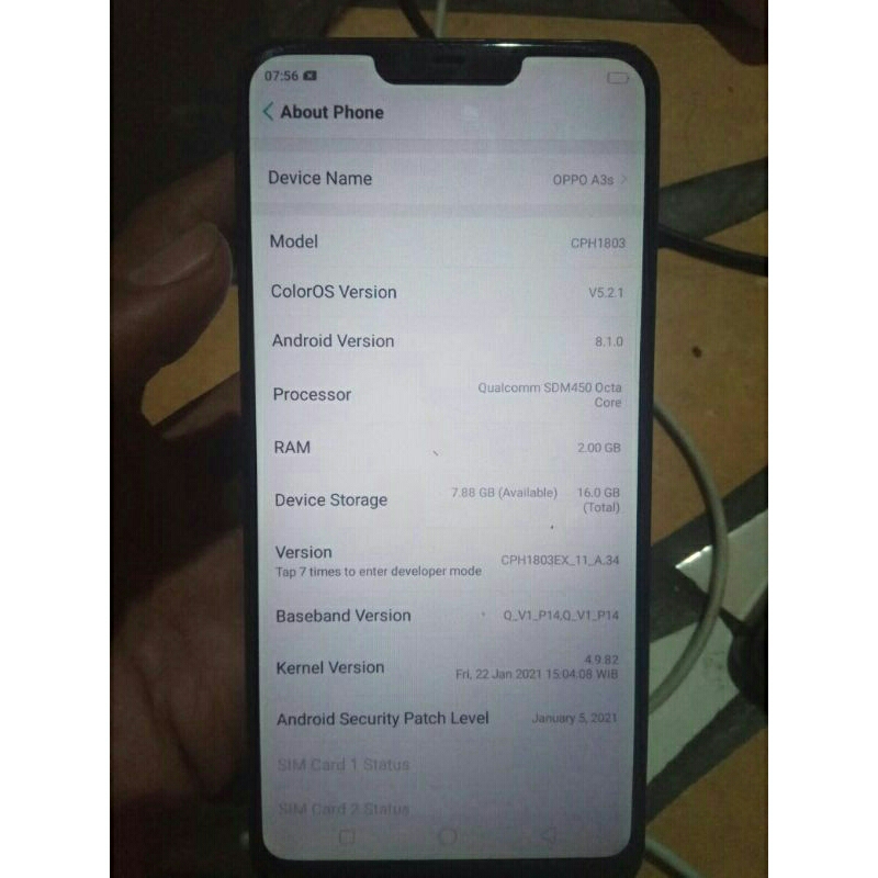 Jual lcd oppo a3s copotan + frame | Shopee Indonesia