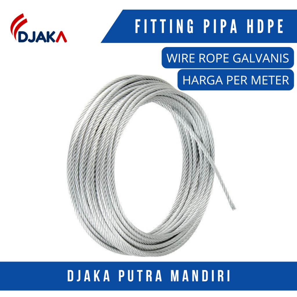 Jual Wire Rope / Tali kawat / Tali Seling Galvanis 5 mm | Shopee Indonesia