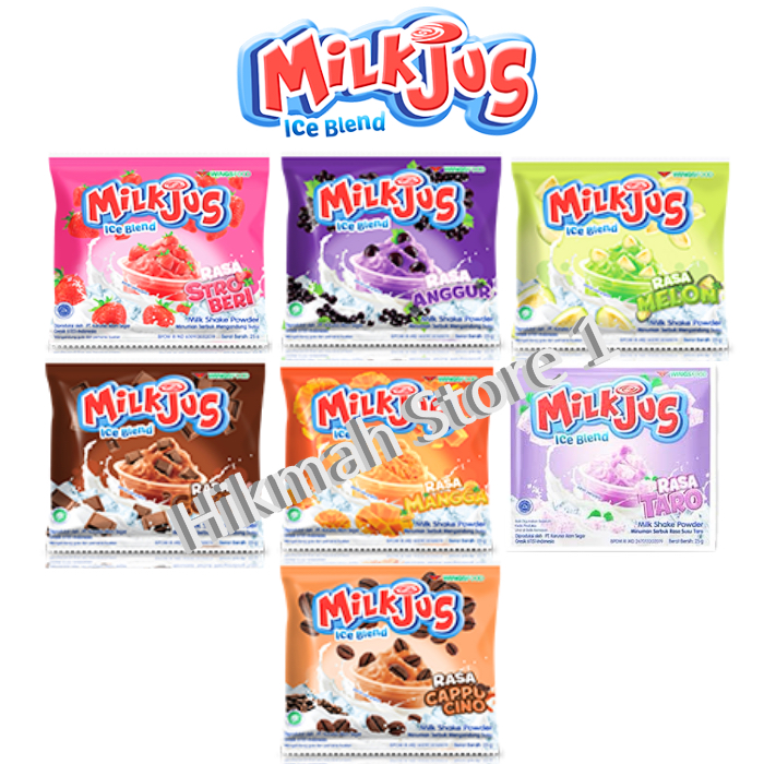 Jual Milk Jus Ice Bland / Milk Shake Powder Sachet 10 x 25gr | Shopee ...