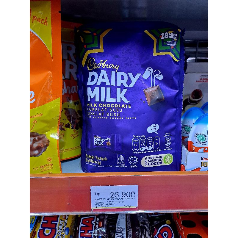 Jual Cadbury Bites isi 18pcs Cadbury dairy milk 18x4,5gr Cadbury bites ...