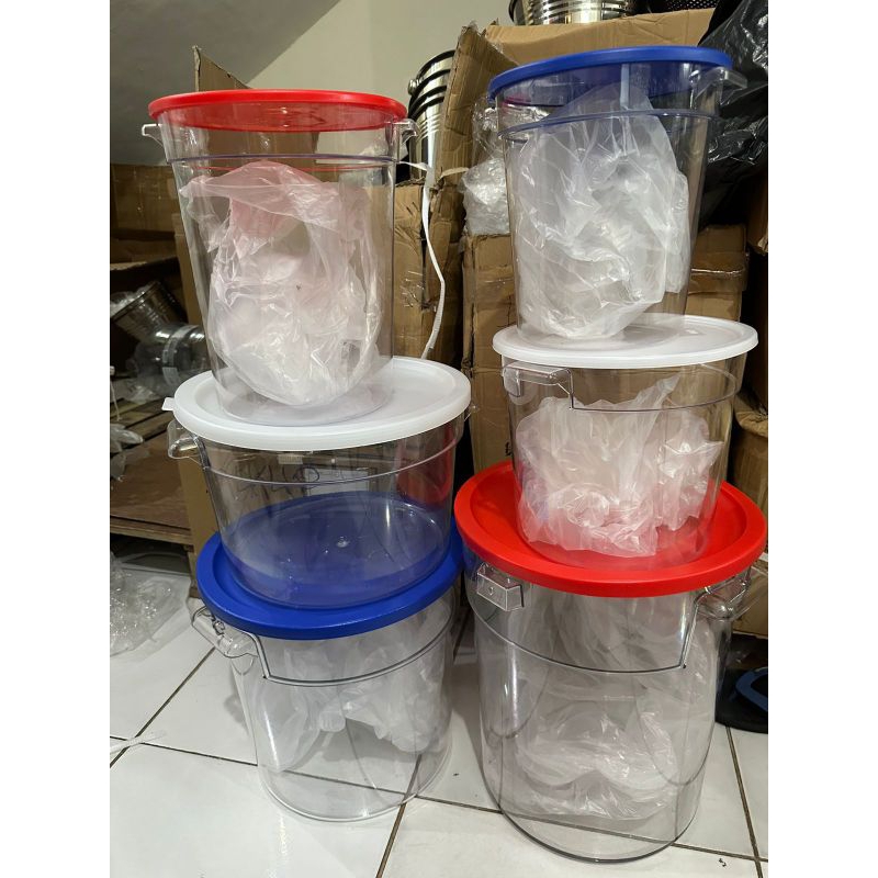 Jual Container With Cover / Foodpan Bulat Tutup PolyCarbonate / Ember ...