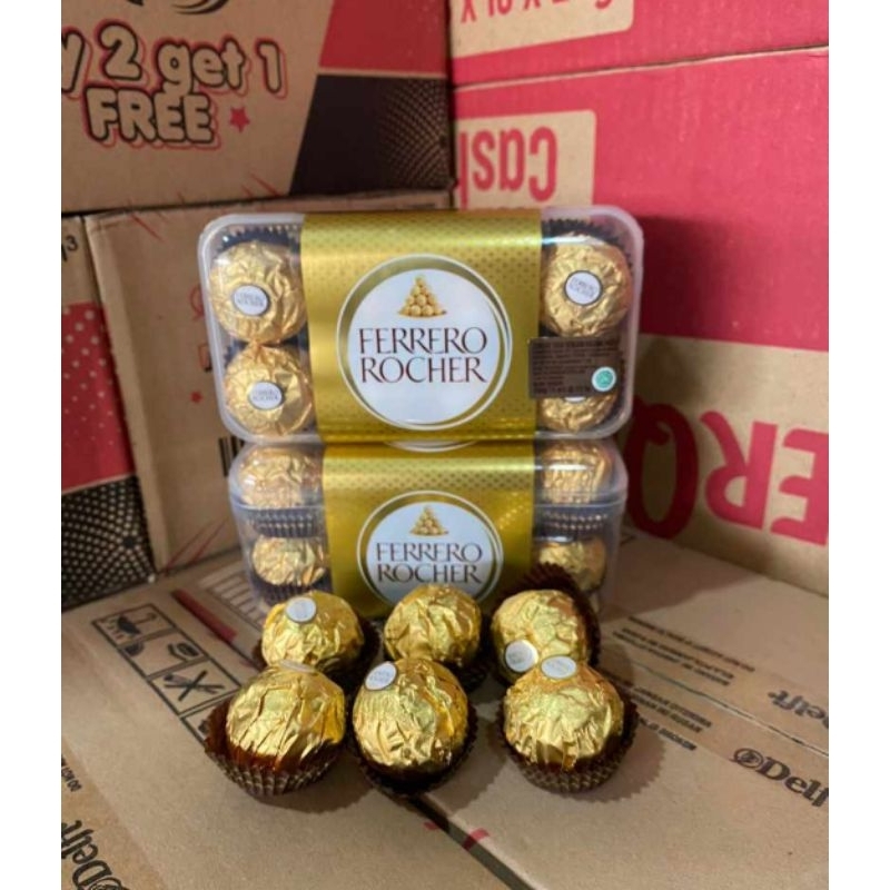 Jual Cokelat Ferrero Rocher T16 isi 16pcs | Shopee Indonesia