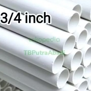 Jual Pipa Paralon 3/4 PVC AW Eceran Pralon Pipa Air 3/4 inch Meteran ...