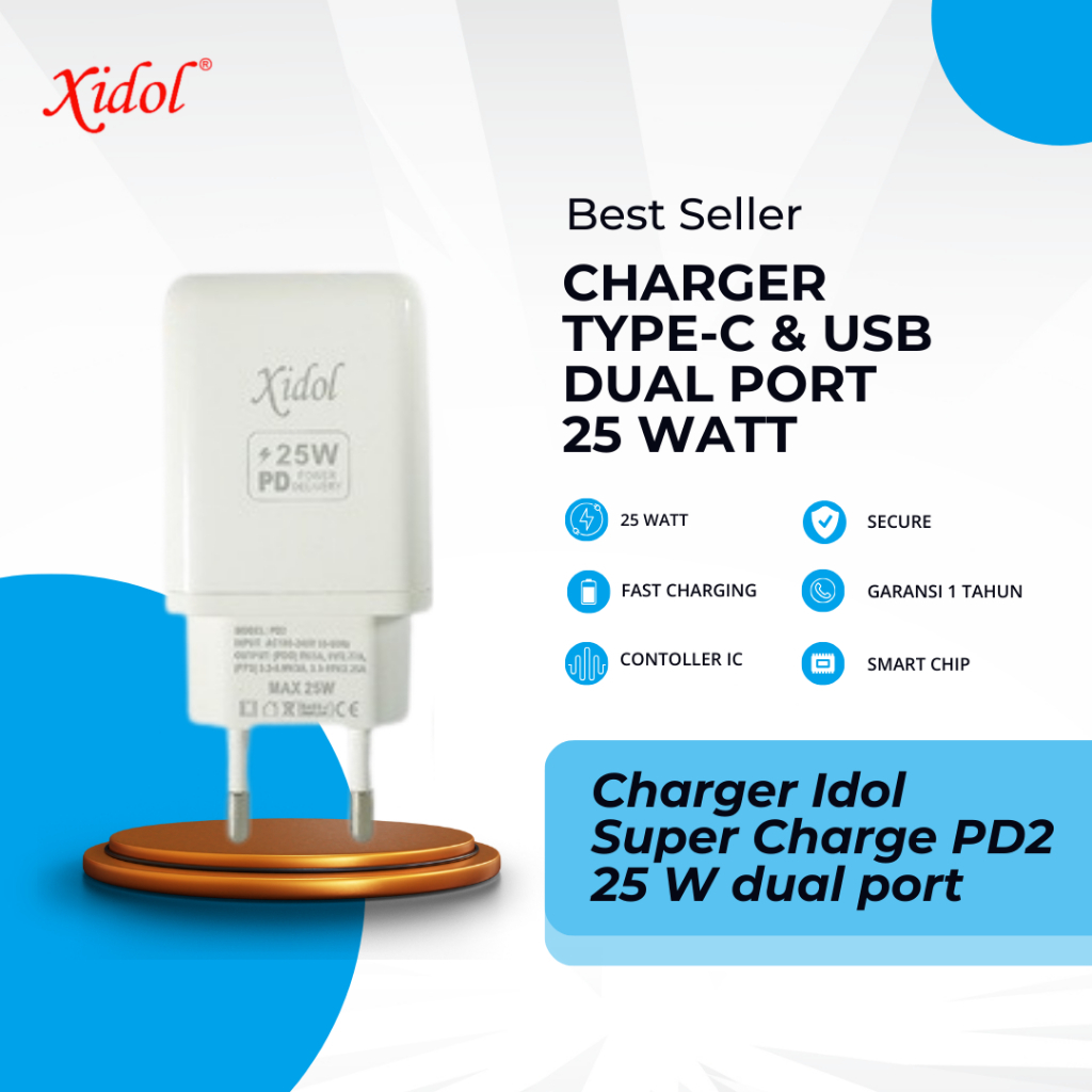 Jual CHARGER IDOL PD2 dual konektor | Shopee Indonesia