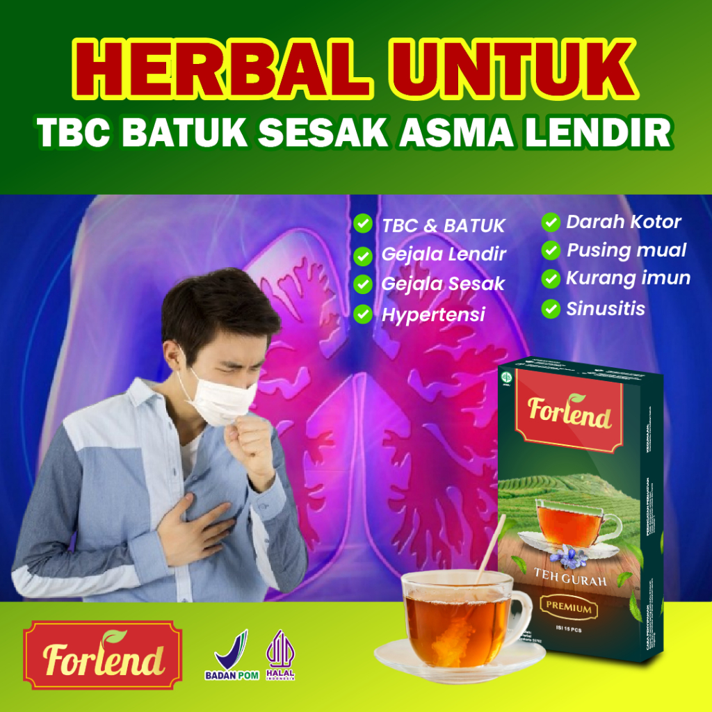Jual TEH HERBAL OBAT GURAH ALAMI FORLEND COCOK UNTUK ASMA / BATUK / SESAK, TBC Keluarkan Lendir ...