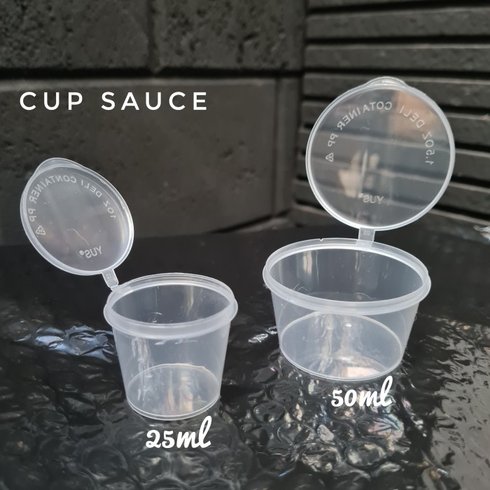 Jual Thinwall Sauce Cup 25 ML | Tempat Saos Plastik 25 ml | Cup Sambal ...