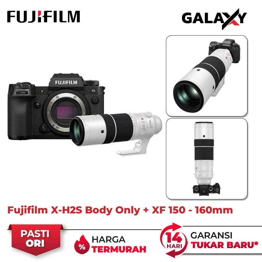Jual Fujifilm X-H2S Body Only & XF 150- 600mm Resmi | Shopee Indonesia