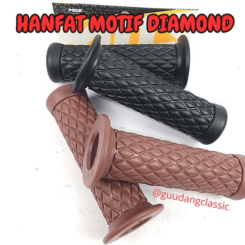 Jual HANDGRIP DIAMOND HANFAT JAPSTYLE CUSTOM KARET WAJIK | Shopee Indonesia