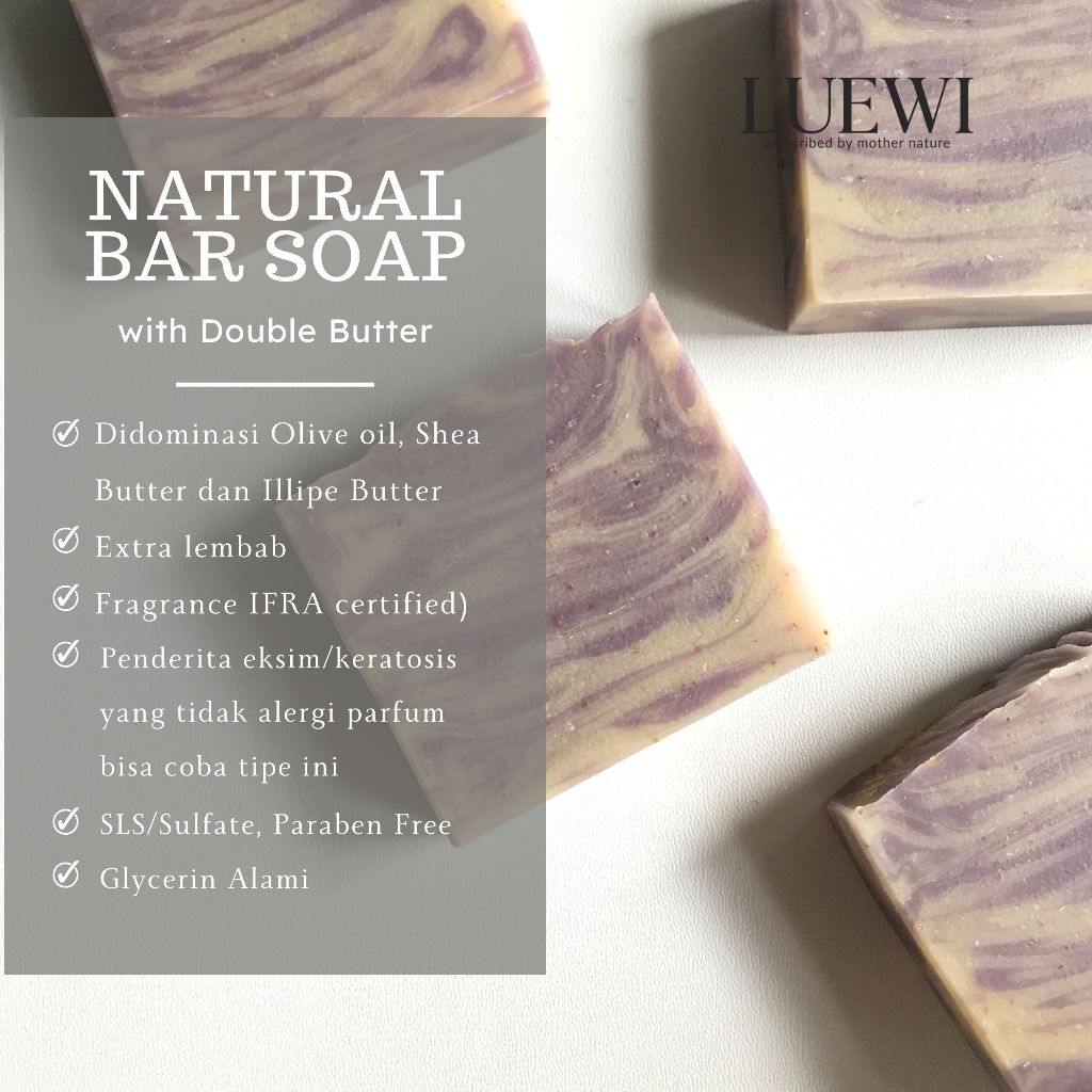 Jual Luewi Sabun Alami Double Butter | Natural Bar Soap Handmade Soap ...