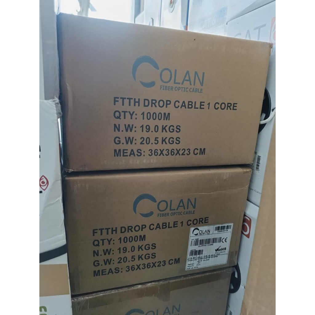 Jual Kabel FO 1 Core 3 Seling Merek COLAN 1000Meter | Shopee Indonesia