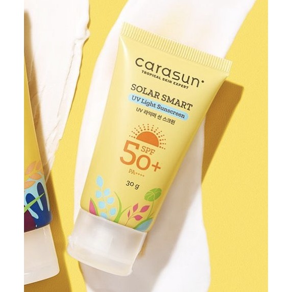 Jual CARASUN SOLAR SMART UV LIGHT SUNSCREEN SPF 50++++ 30ml | Shopee Indonesia
