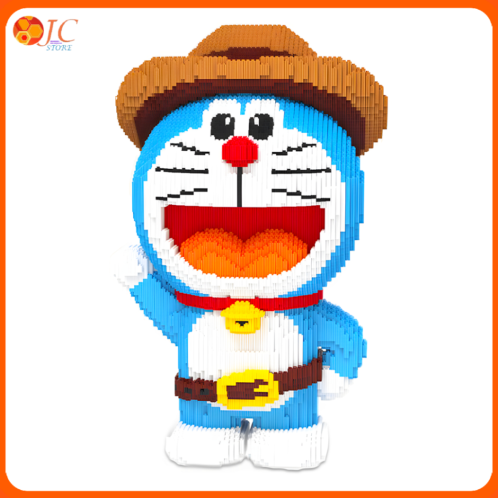Jual JC Nano Block Jumbo Doraemon Cowboy Mainan Anak Balok Susun Puzzle ...
