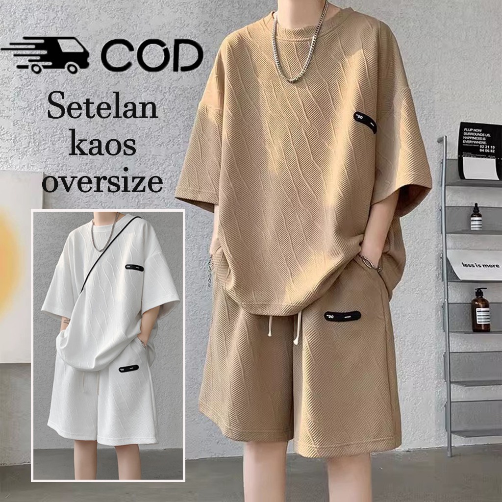 Jual Keygirl Setelan pria Set Setelan Oversize Wanita/pria korean style ...