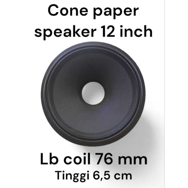 Jual daun cone paper konus kertas speaker 12 inch 12in lubang spool ...