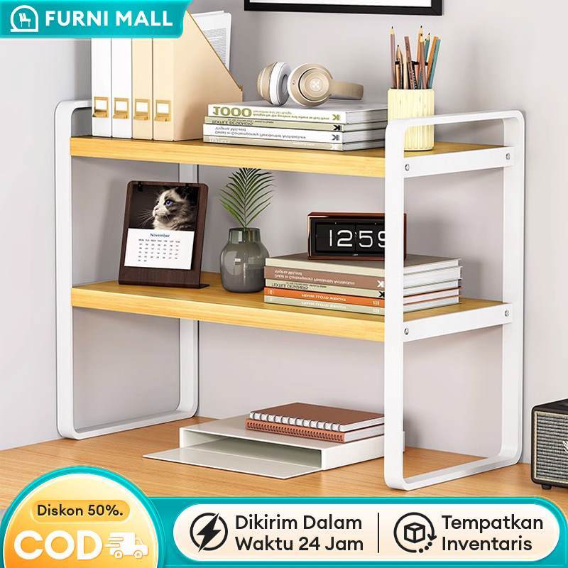 Jual Rak Buku Rak Meja Stationery Desktop Storage Rak Buku Desktop Rak ...