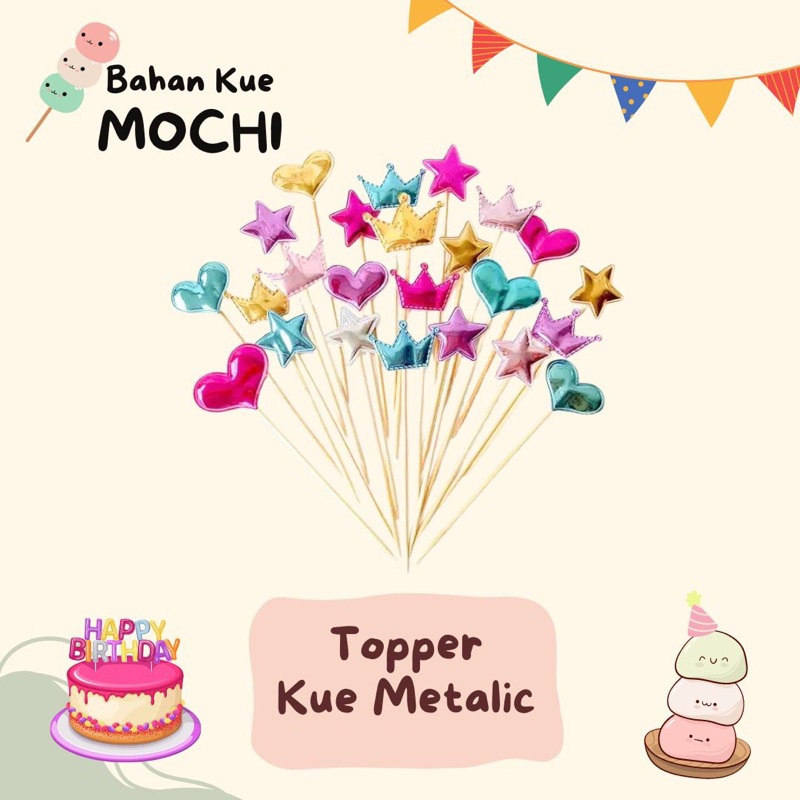 Jual Topper Kue Karakter Metalic / Topper Kue Ulang Tahun | Shopee ...