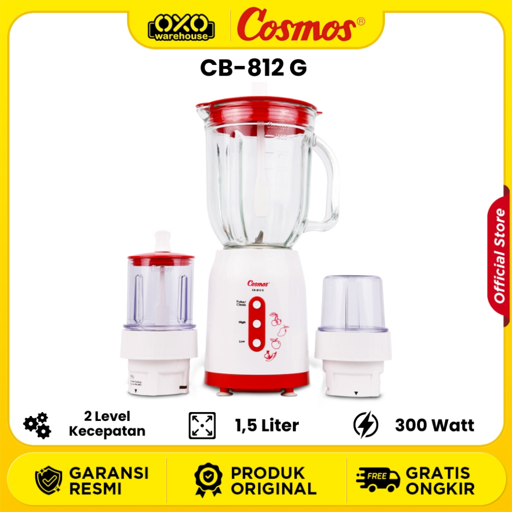 Jual Cosmos Blenz – Blender 2 L CB-812 G Garansi Resmi 1 Tahun | Shopee ...