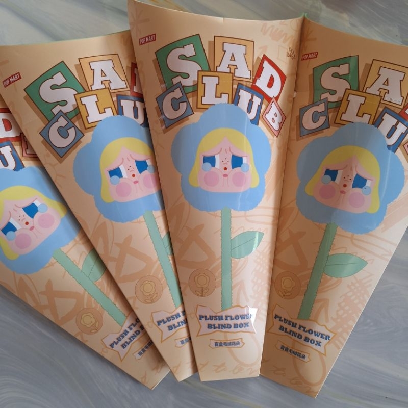 Jual POP MART CRYBABY Sad club series plush flower blind box | Shopee ...