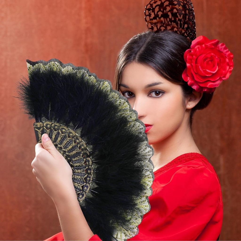 Jual Kipas Lipat Bulu Kipas Bulu Gaya Gothic Party Lipat Untuk Menari ...