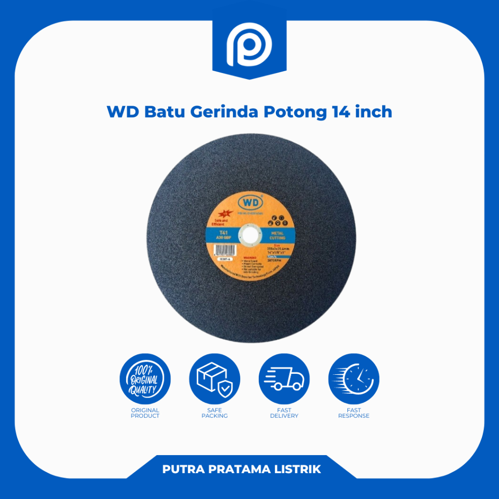 Jual WD Batu Gerinda Potong 14 inch | Cutting Wheel WD 14' | Mata ...