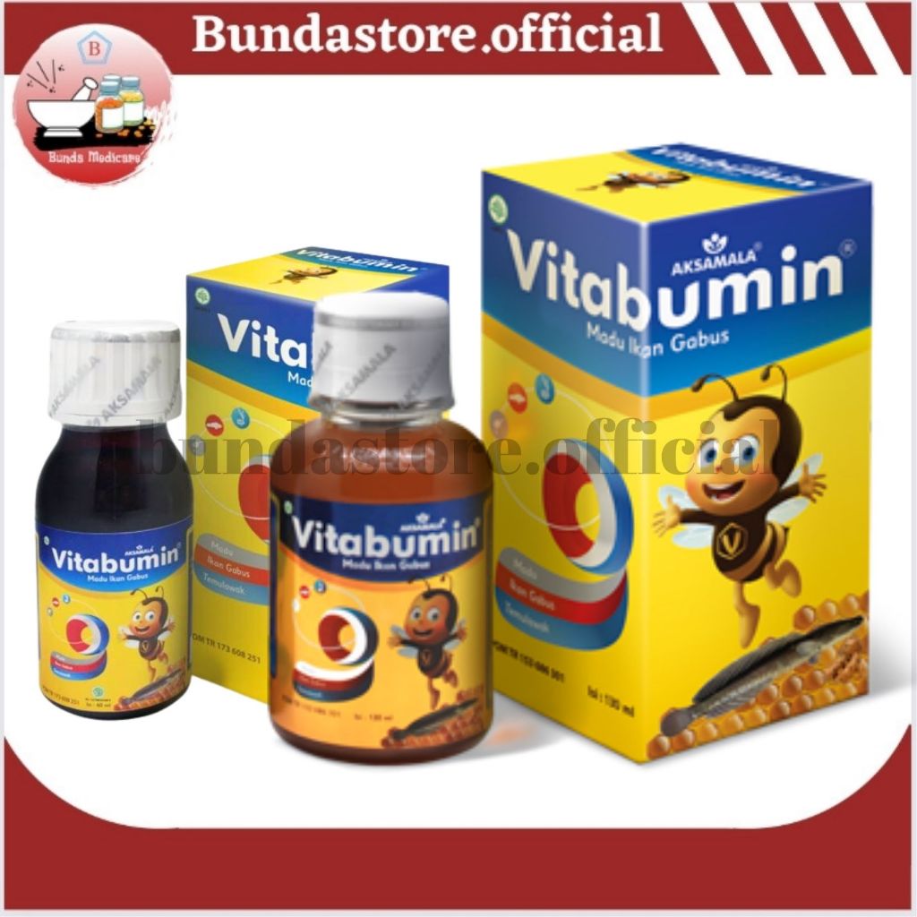 Jual Vitabumin 60 ml / 130 ml - Madu Ikan Gabus - Untuk Tumbuh Kembang Si Kecil l Penambah Nafsu ...