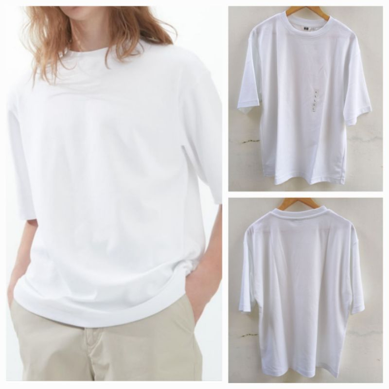 Jual KAOS UNIQLO AIRISM OVERSIZE PUTIH ASLI ORIGINAL BARU | Shopee ...
