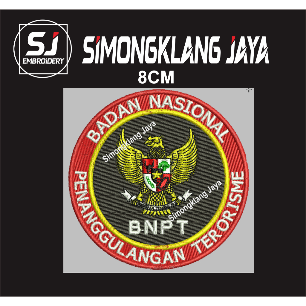 Jual Emblem bordir komputer logo bnpt | Shopee Indonesia