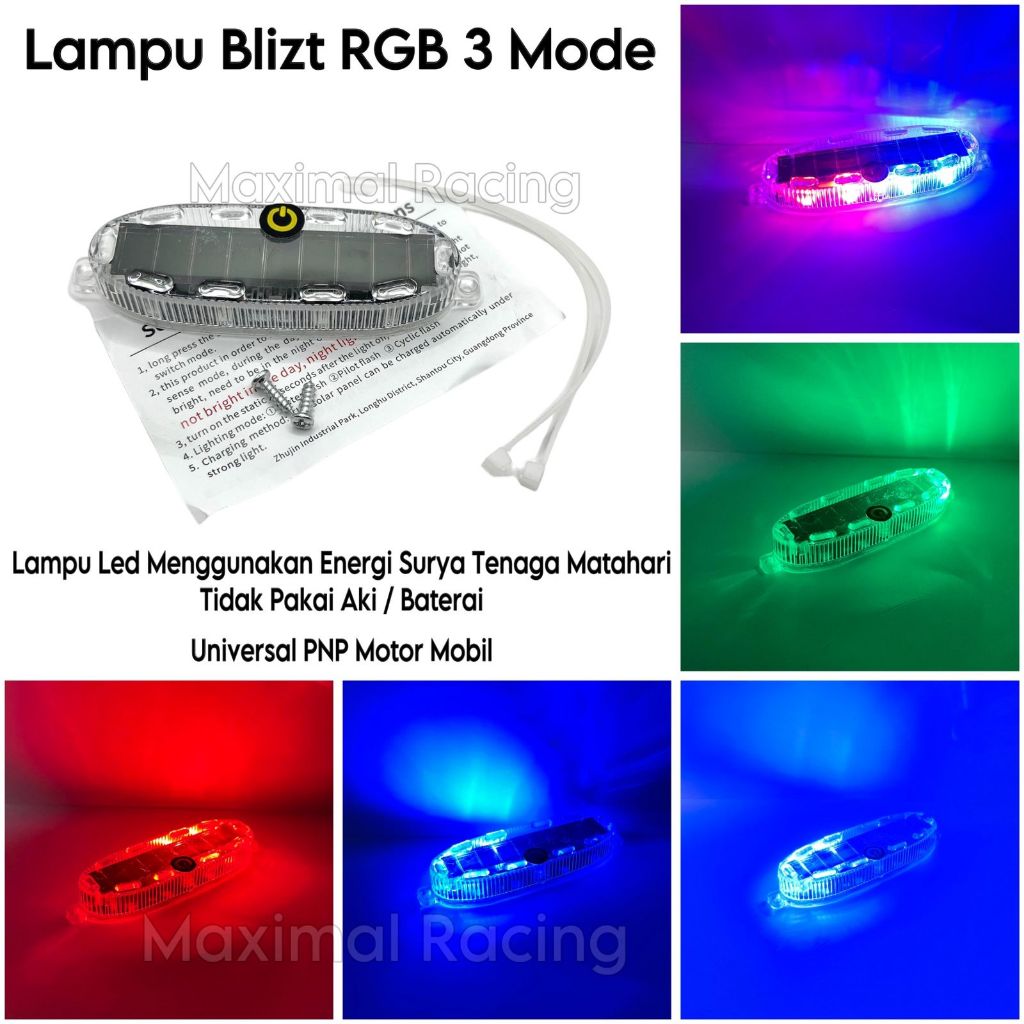Jual Lampu Strobo Motor Mobil Truk Dan Bus Tenaga Surya Lampu Led Kedip ...
